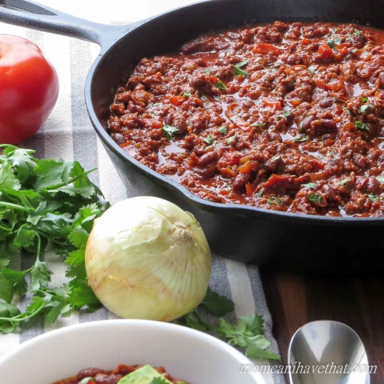 Chorizo Skillet Chili Recipe (Low Carb) | Low Carb Maven