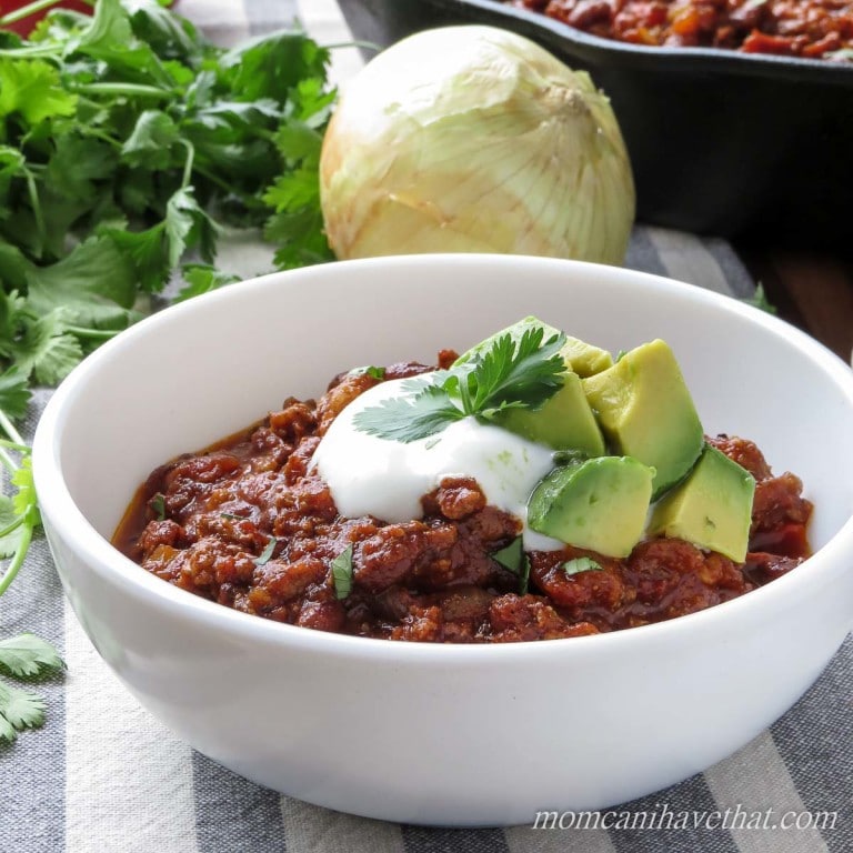 Chorizo Skillet Chili Recipe (Low Carb) | Low Carb Maven