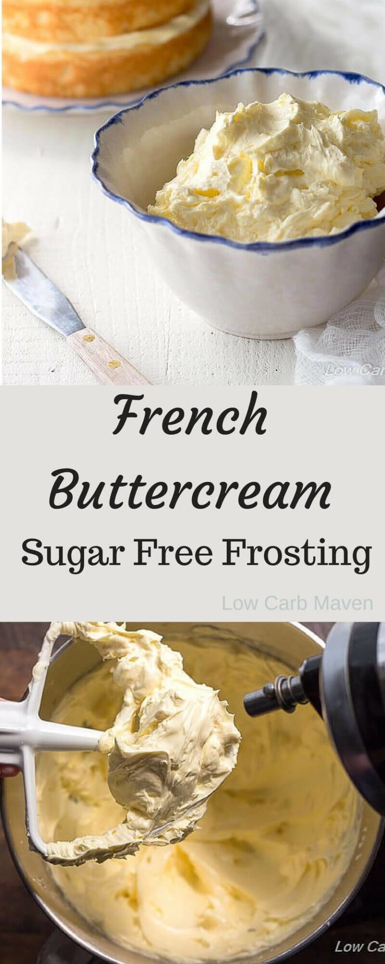 Low Carb Sugar Free French Buttercream Frosting - Low Carb Maven